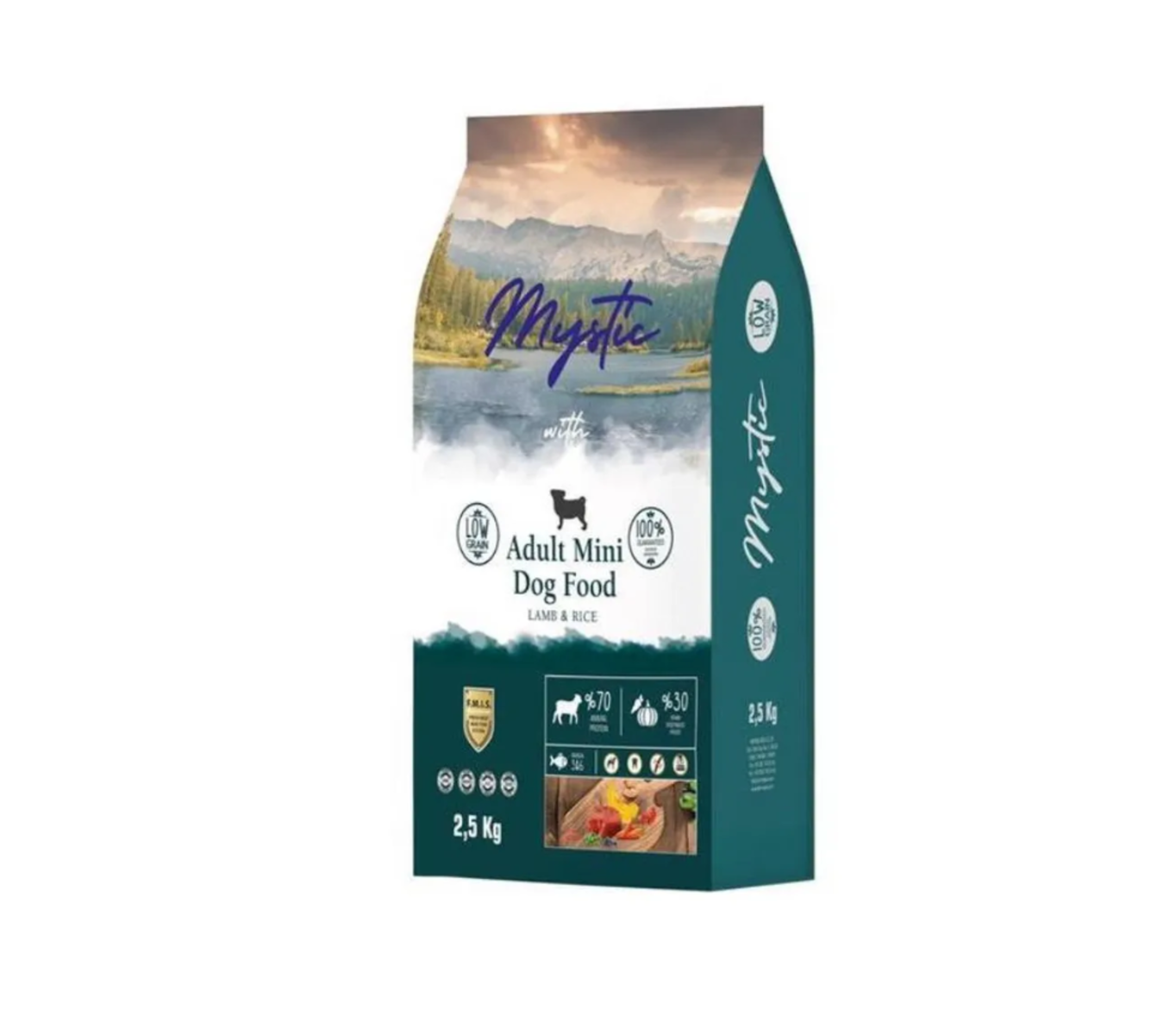 Сухой корм для собак Mystic Adult Mini Dog Food Lamb & Rice с ягненком и рисом, 2,5 кг