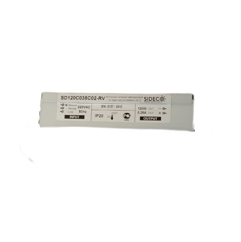 Источник питания светодиодов Sideco sd120c035c02-rv, трансформаторы