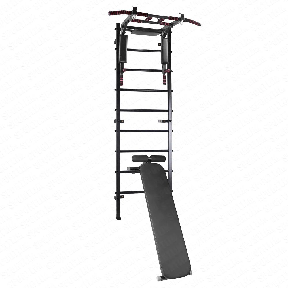 Шведская стенка для взрослых и детей с турником 3в1 и скамьей Asta10