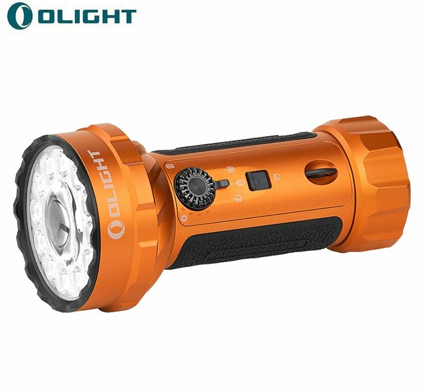 Поисковый фонарь Olight Marauder Mini 2 Orange, 32650, 750 метров, 10000 люмен (Комплект)