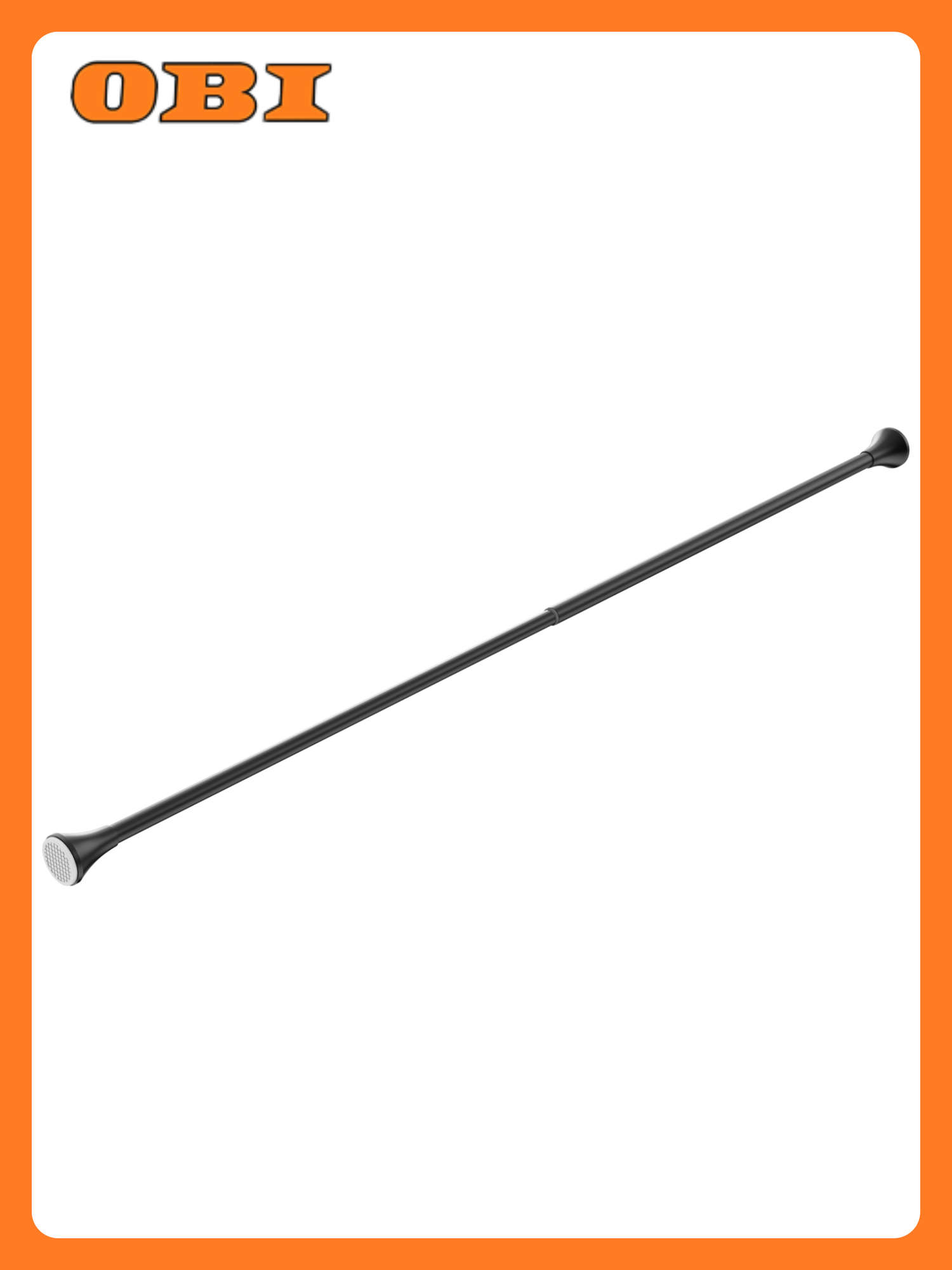 Карниз для ванной TOKITO 130-240 см, черный матовый TOK-240BLK