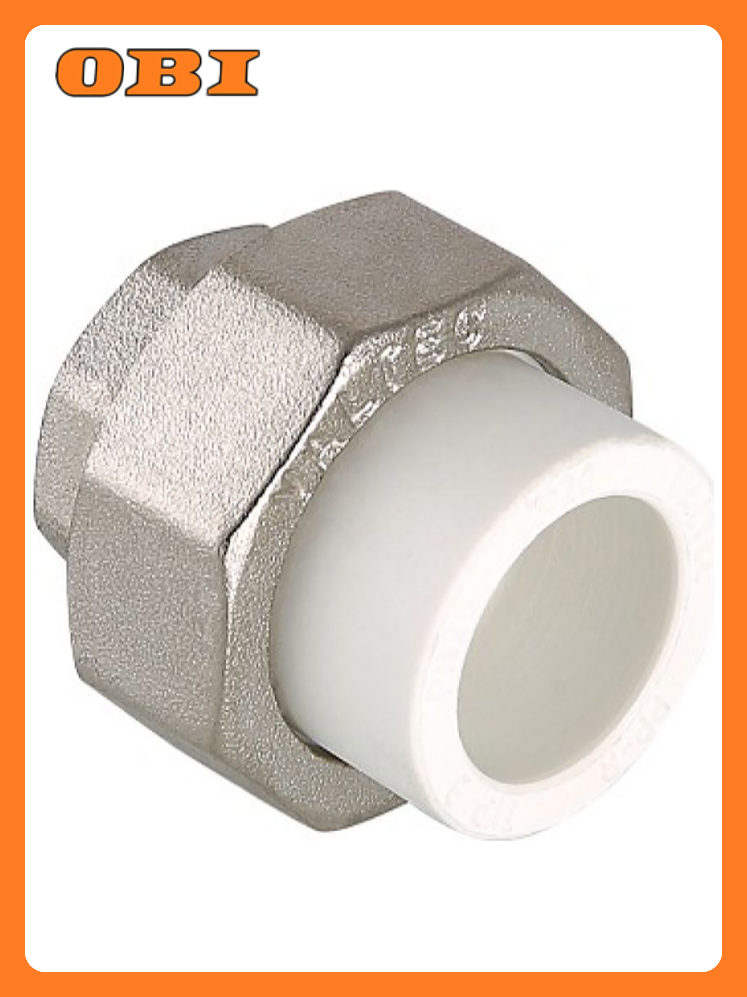 Муфта VALTEC, полипропиленовая, разъёмная, 3/4", 25мм, белая