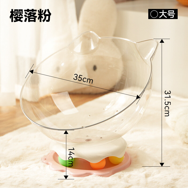 Полуоткрытая кошачья кроватка с вращающимся космическим капотом, подходит для всех времен года, с съемным игрушкой