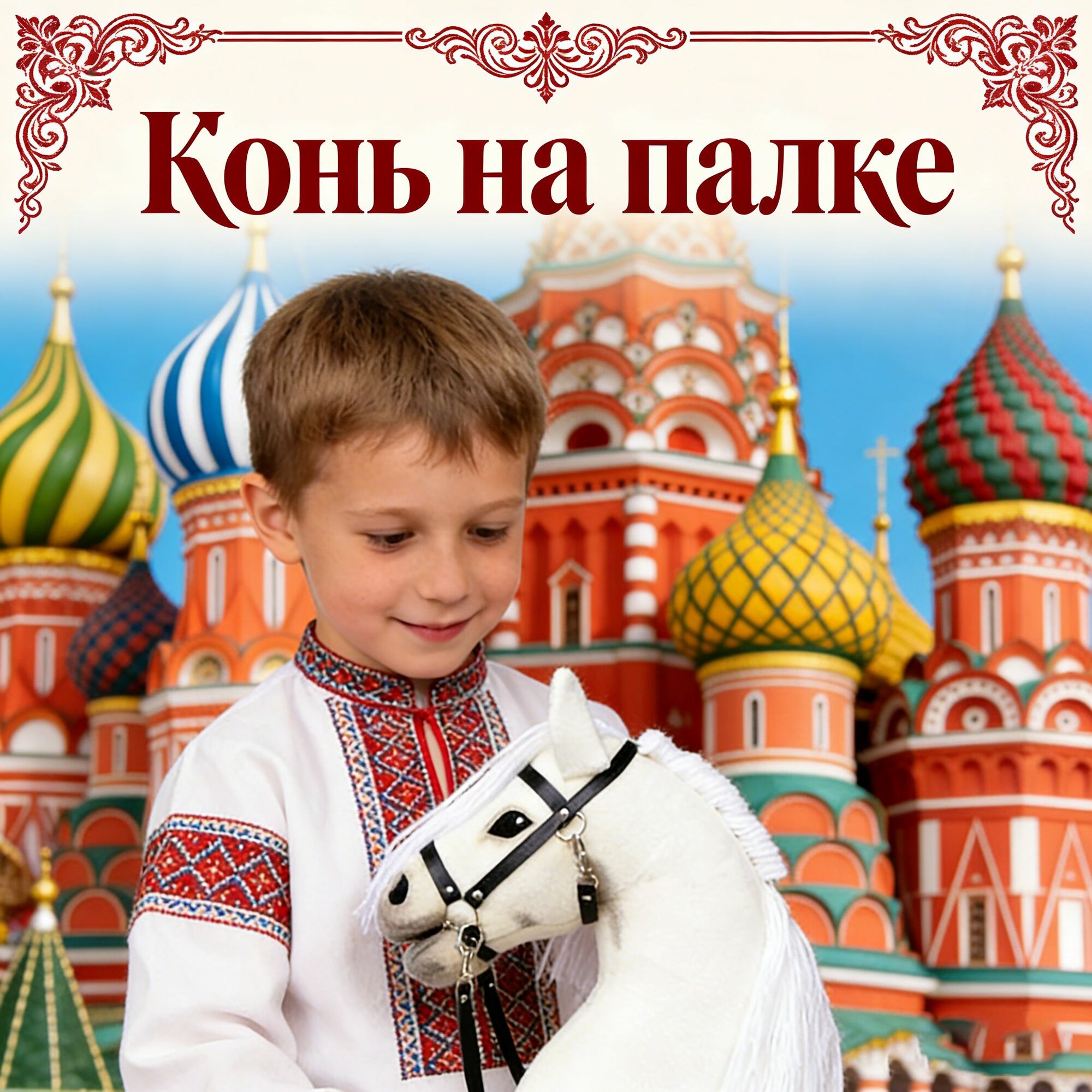 Голова лошади на палке, детская игрушка с длинной гривой, мягкая плюшевая лошадка для ролевых игр, театральных постановок и праздников