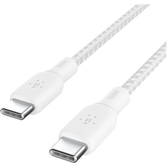 Кабель Belkin USB-C - USB-C, BoostCharge, 2м, 100Вт, белый