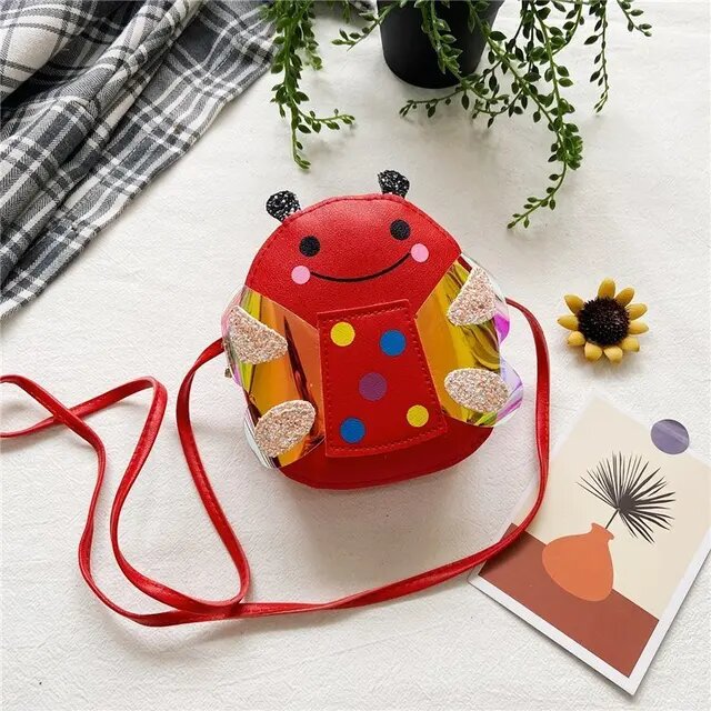 Прекрасная детская сумка-мессенджер из искусственной кожи красного цвета, милые мультяшные сумки через плечо для девочек, аксессуары принцессы, мини-кошелек для монет, сумочки.