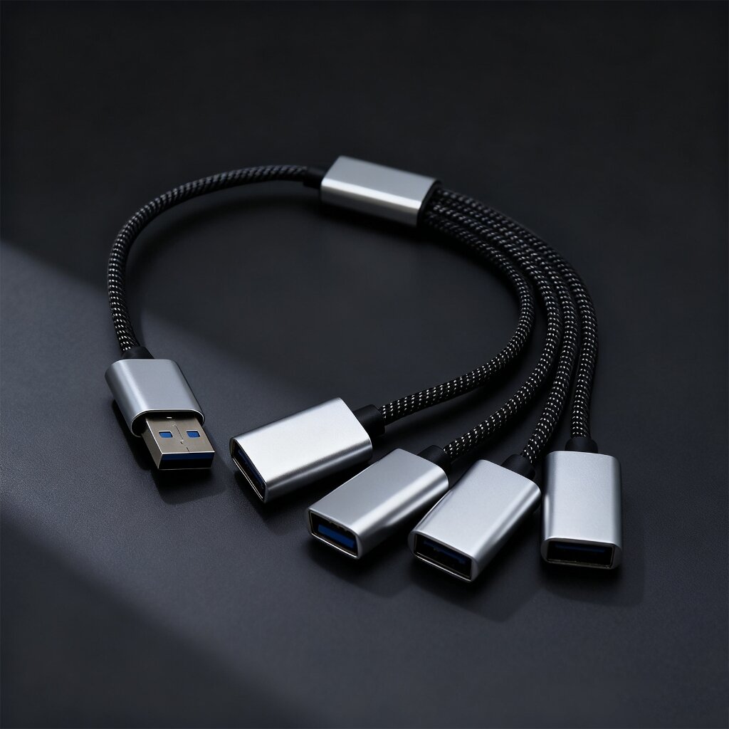 Зарядный кабель-адаптер USB — USB 2.0, 4 в 1, USB 2.0, быстрая зарядка