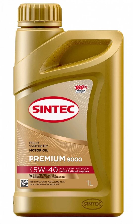 Sintec SINTEC PREMIUM 9000 5W-40 A3/B4, 1L