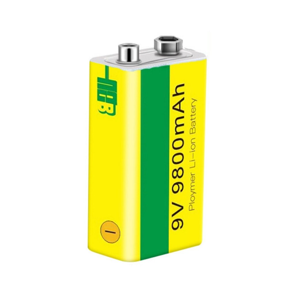 Литий-ионная аккумуляторная батарея емкостью 9800 мАч micro 9V battery (чистая батарея)