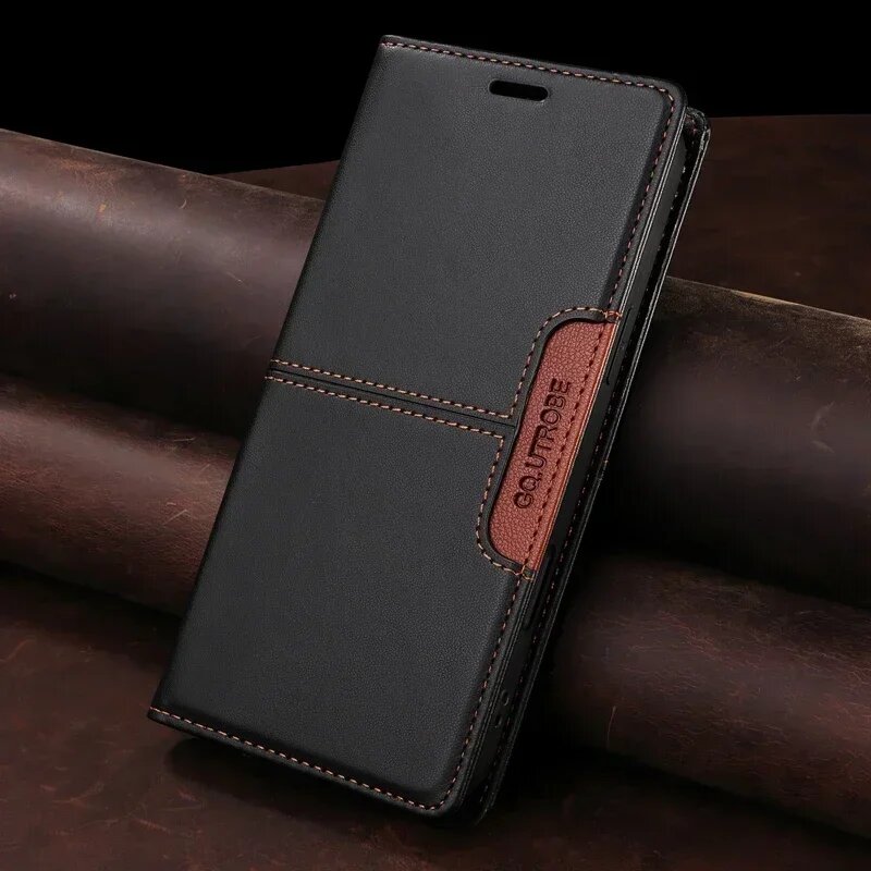 Кожаный чехол Xiaomi 13T (13T Pro) Black G01