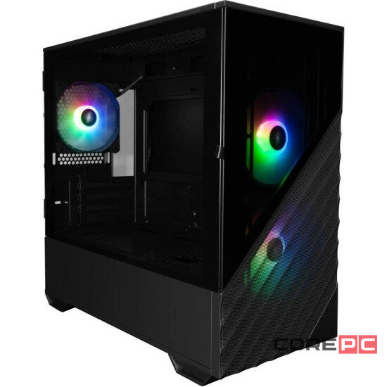 Компьютерный корпус 1STPLAYER DK D7 ARGB Black (D7-BK-3F7), стильный дизайн