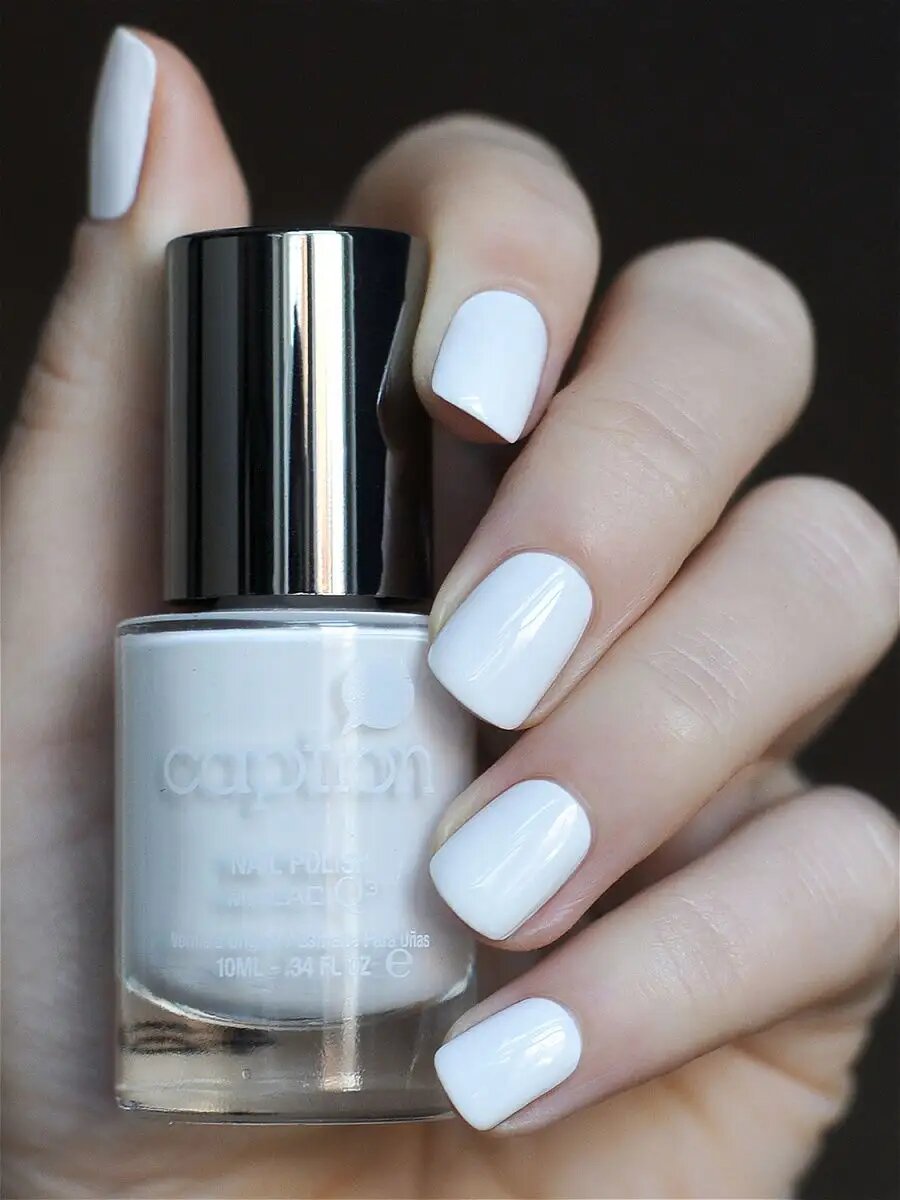 Лак для ногтей CAPTION Young nails кипенно-белый 10 мл
