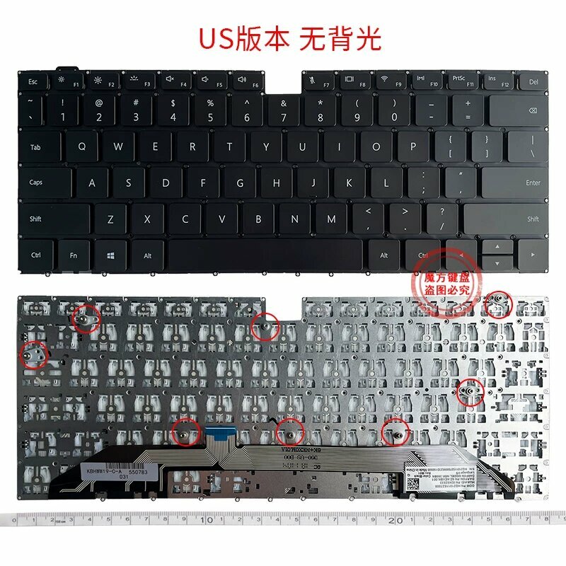 MDZ-WFE9A подходит для клавиатуры Huawei MACH MACHR-W19L/B W29 W09 MateBook X Pro [Нет подсветки/можно установить с