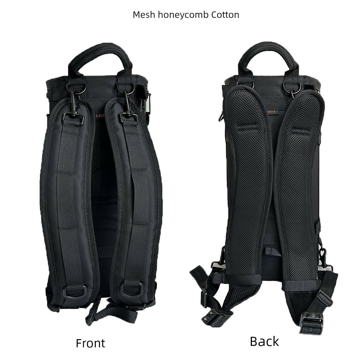Многослойный сетчатый ремень с пчелиными сотами и амортизацией для DSLR-камер, черный цвет