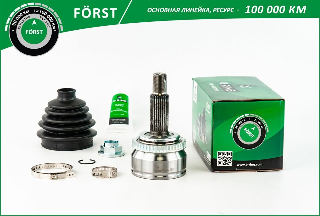 ШРУС наружный KIA Soul (AT) с ABS, шлицы 27/24 (BOC9535A) B-RING Обычная линейка FORST