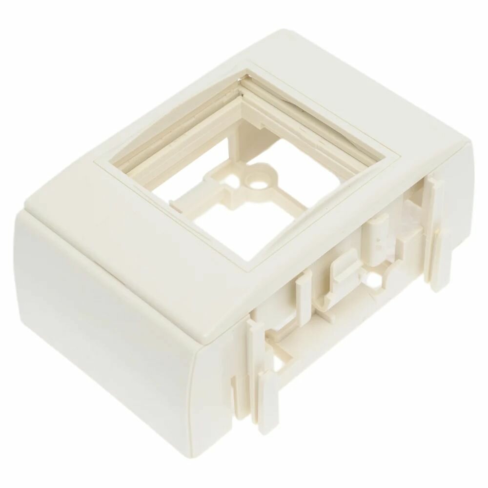 Дополнительный настенный бокс LANMASTER Mosaic LAN-WA-RMB-F45/E-WH