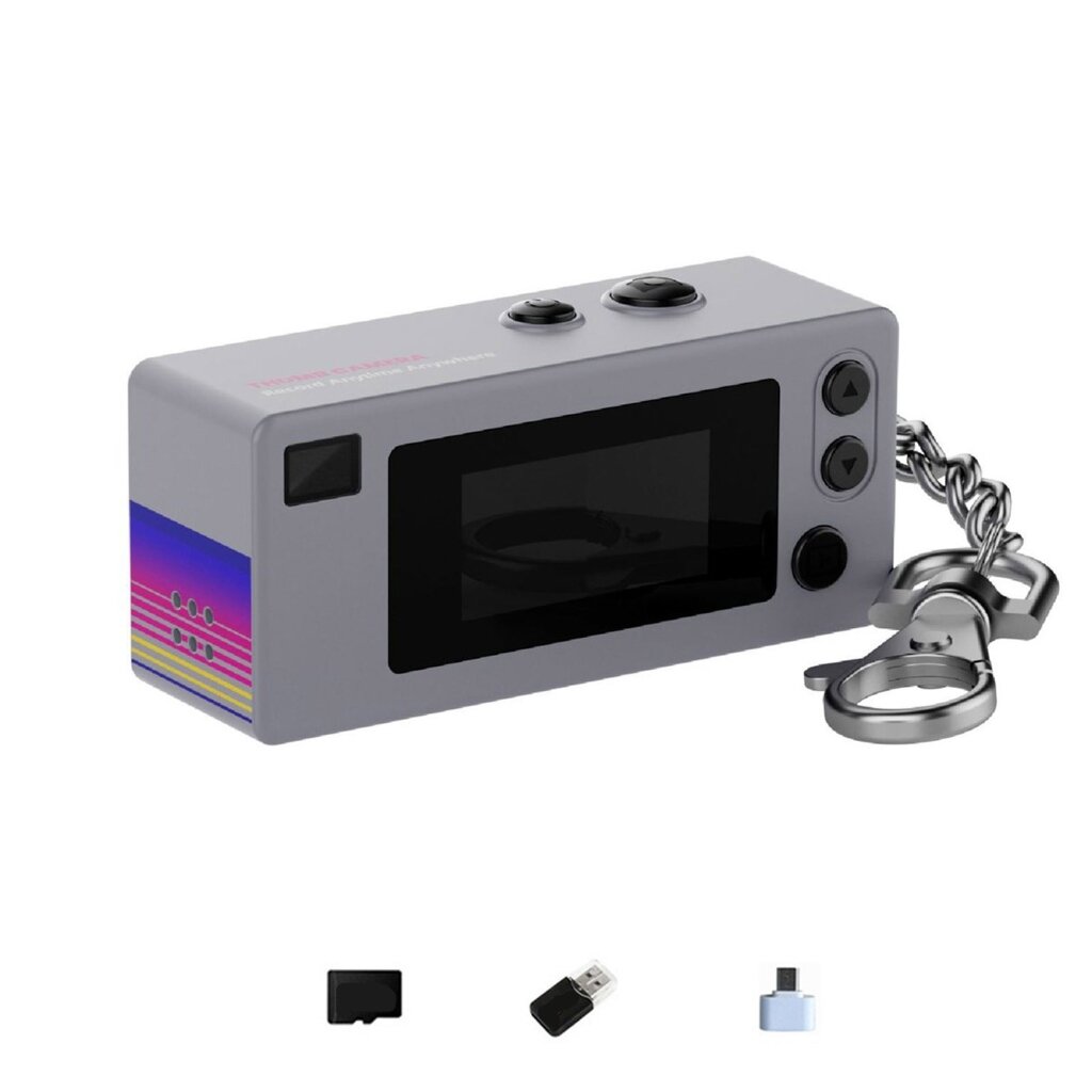 G6 thumb mini camera студенческая спортивная камера для вечеринок на открытом воздухе-серый-с TF-картой