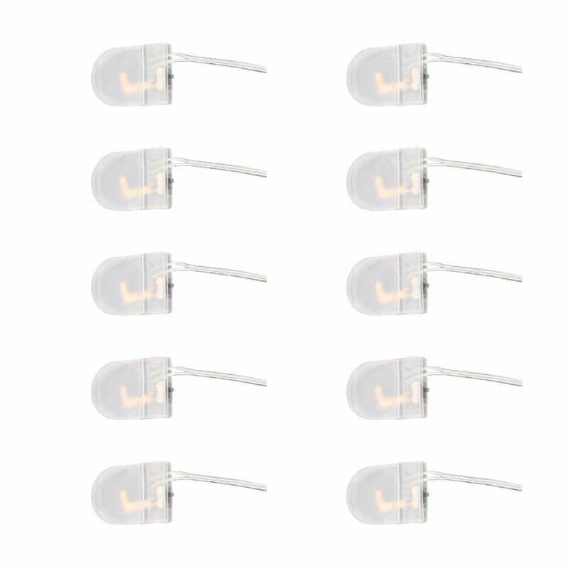 10 шт, одиночный батарейный отсек CR2032-прозрачный цвет