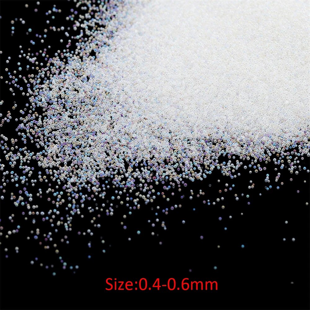 Хрустальные стеклянные шарики для рукоделия YouYoungDifferent 20г Белый, 20 pcs, Transparent 01