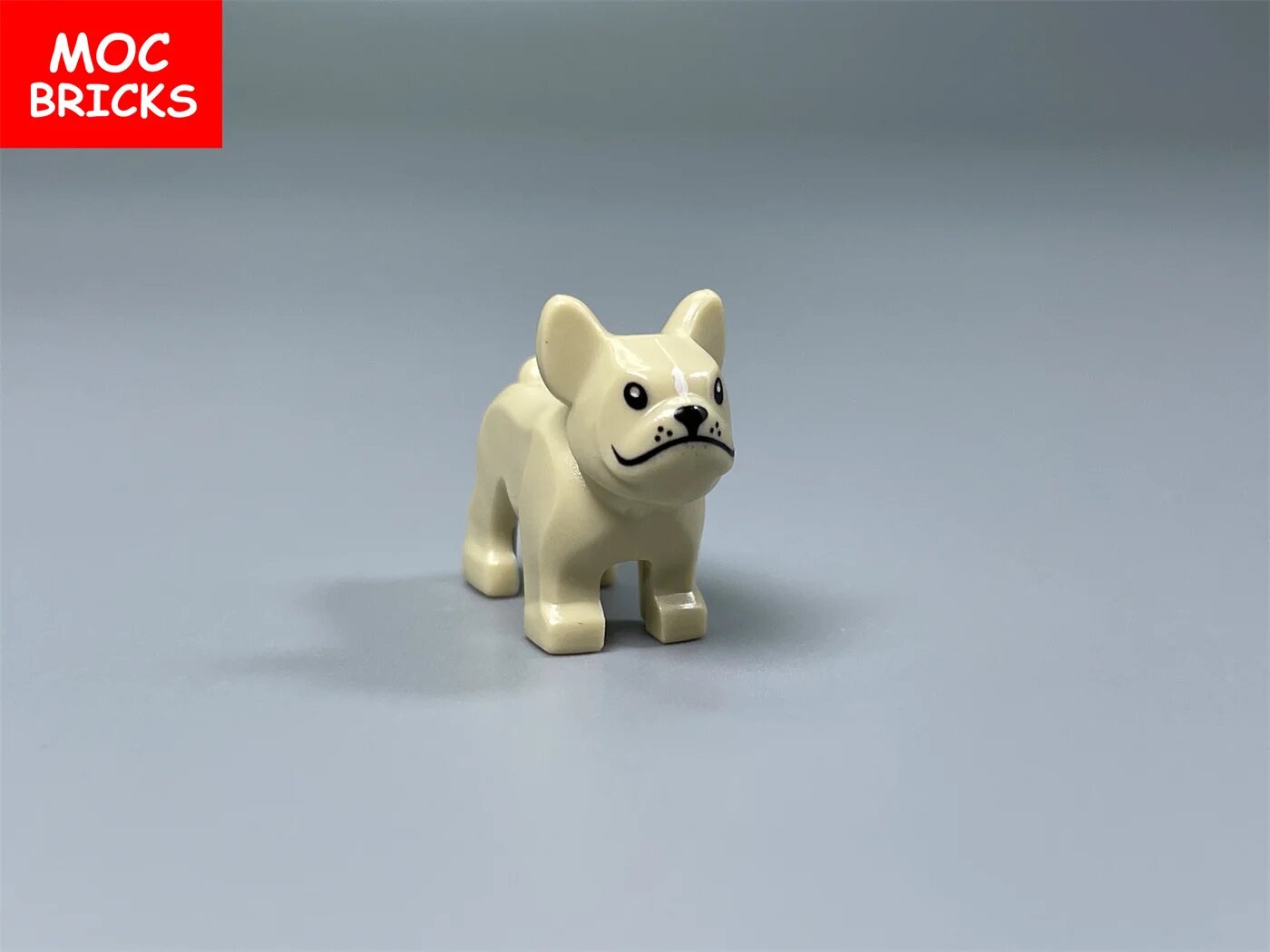 MOC BRICKS Кубики животные французский бульдог Tan