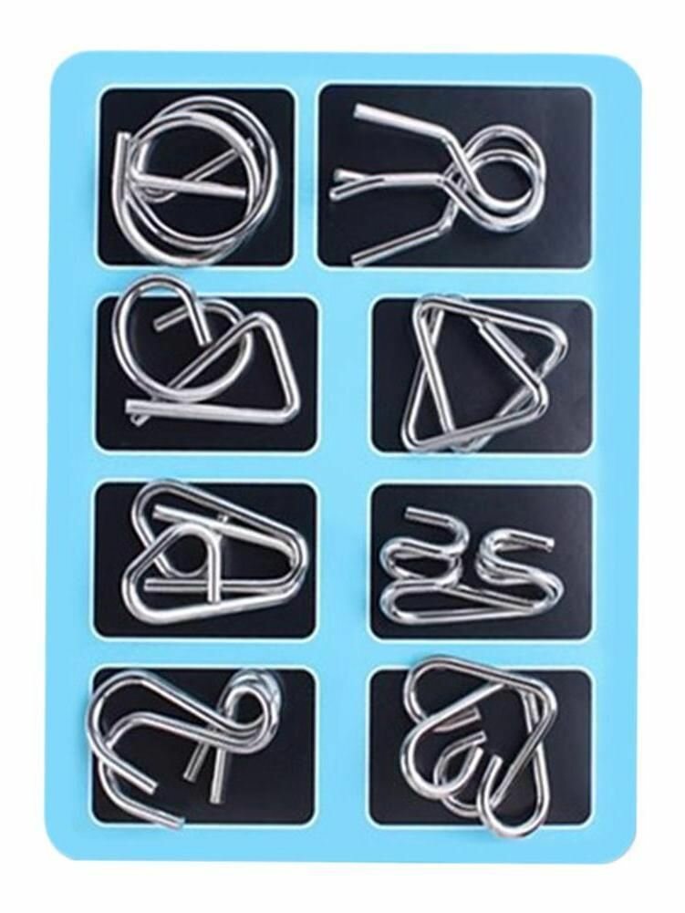 Головоломка для взрослых, подростков и детей металлическая / развивающая, логическая, в дорогу