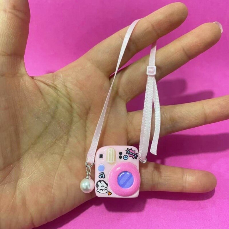 Кукольный домик dollhouse мини-мультфильм макарон модель ленточная камера OB11 кукольный аксессуар подвеска Камера с