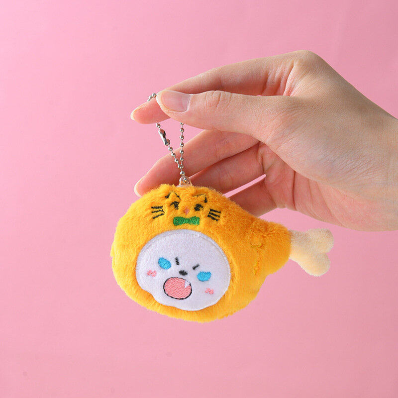 Веселый мультфильм Макдональдс Линии Щенок Брелок Кола Куриная Ночка Кукла Кукла Подвеска Рюкзак Кукла Кукла Большие