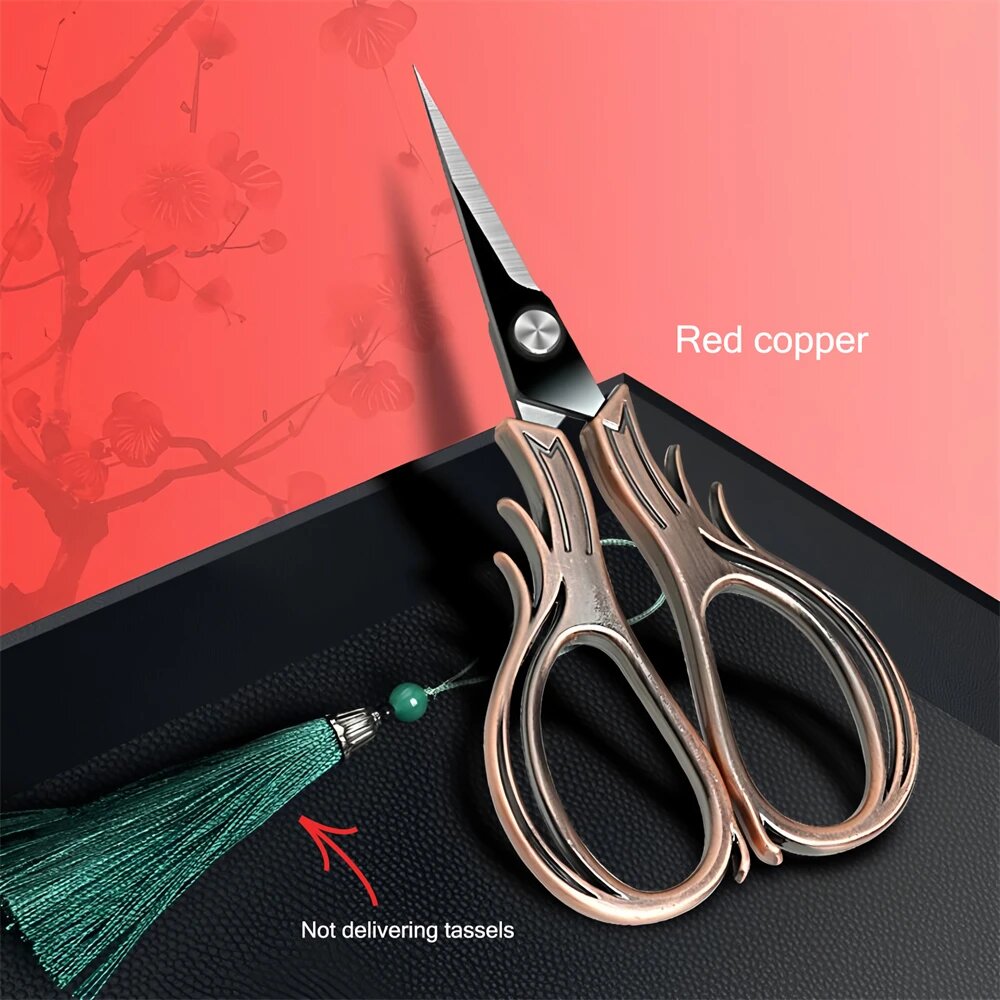 Ножницы швейные винтажные, цвет: Scissors-Red Copper