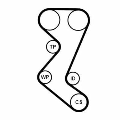 Ремень ГРМ CONTITECH CT763 107 зубов, 24 мм Mazda 626 III 2.0 D мот. RF-N, RF-CX