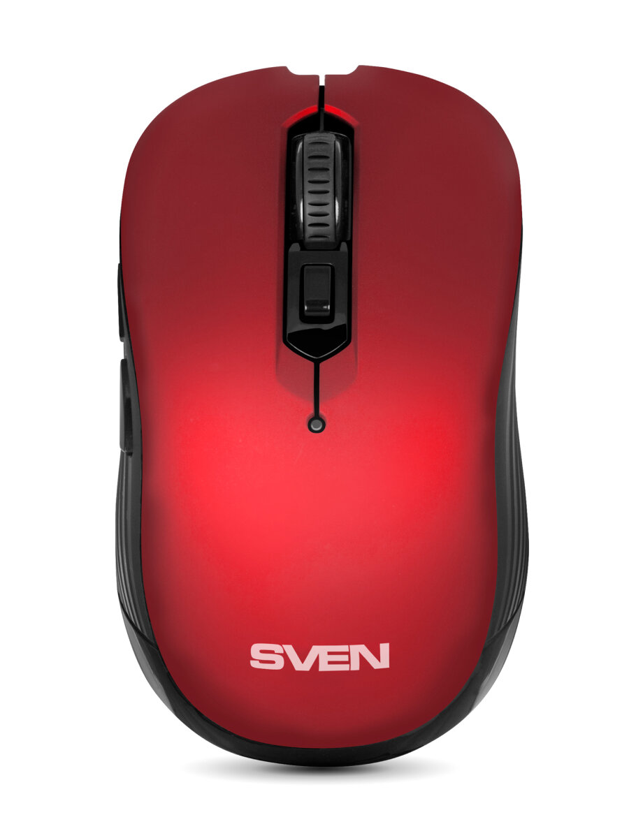 Мышь беспроводная SVEN RX-560SW red (USB, 1600dpi, 6but) (SV-017071)