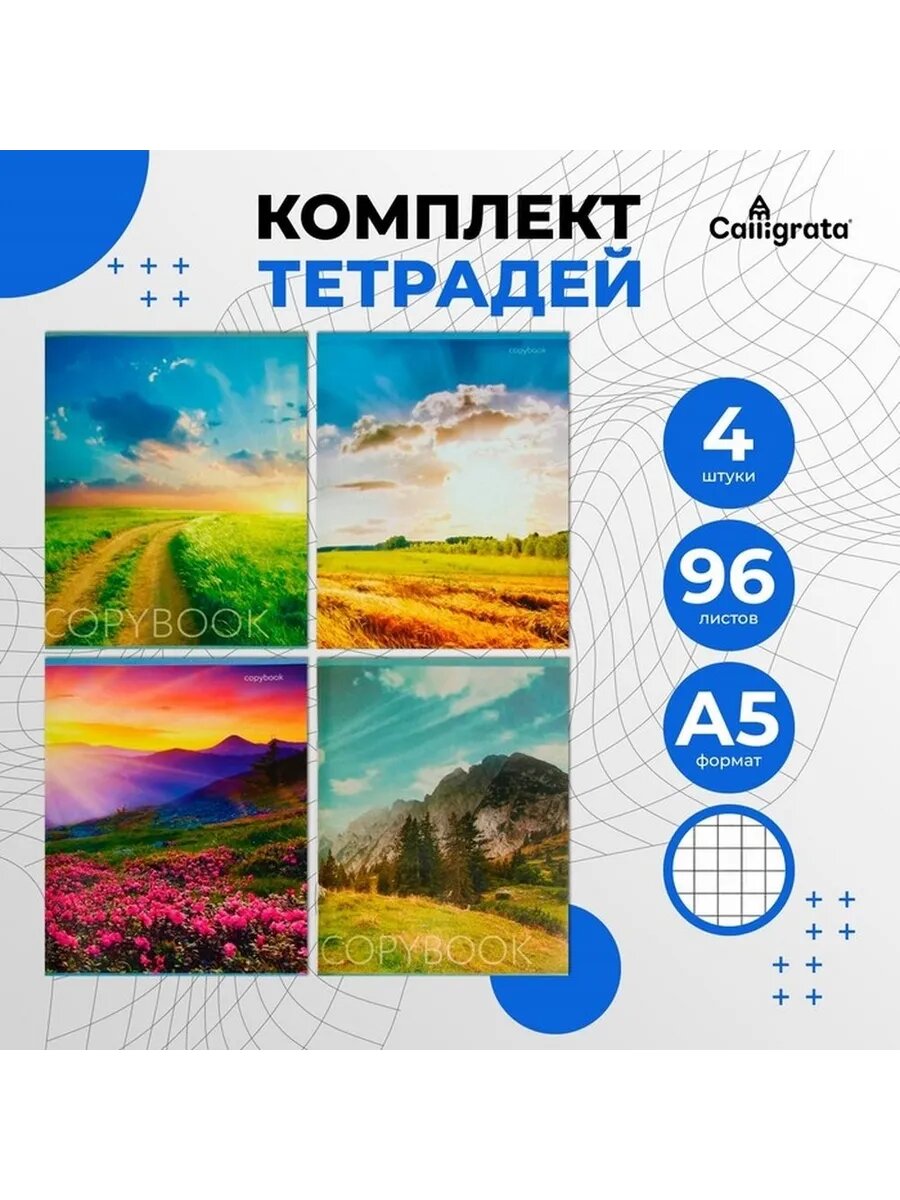 Набор учебных тетрадей для школы и дома