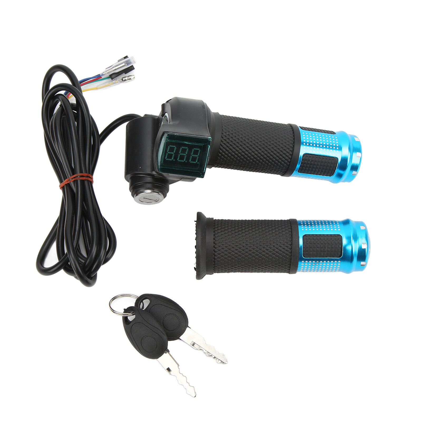 1 Пара электрических скутеров дроссельная заслонка Скорость управления цифровой газом с замок для электромобиля 12V -99VBLUE рукав