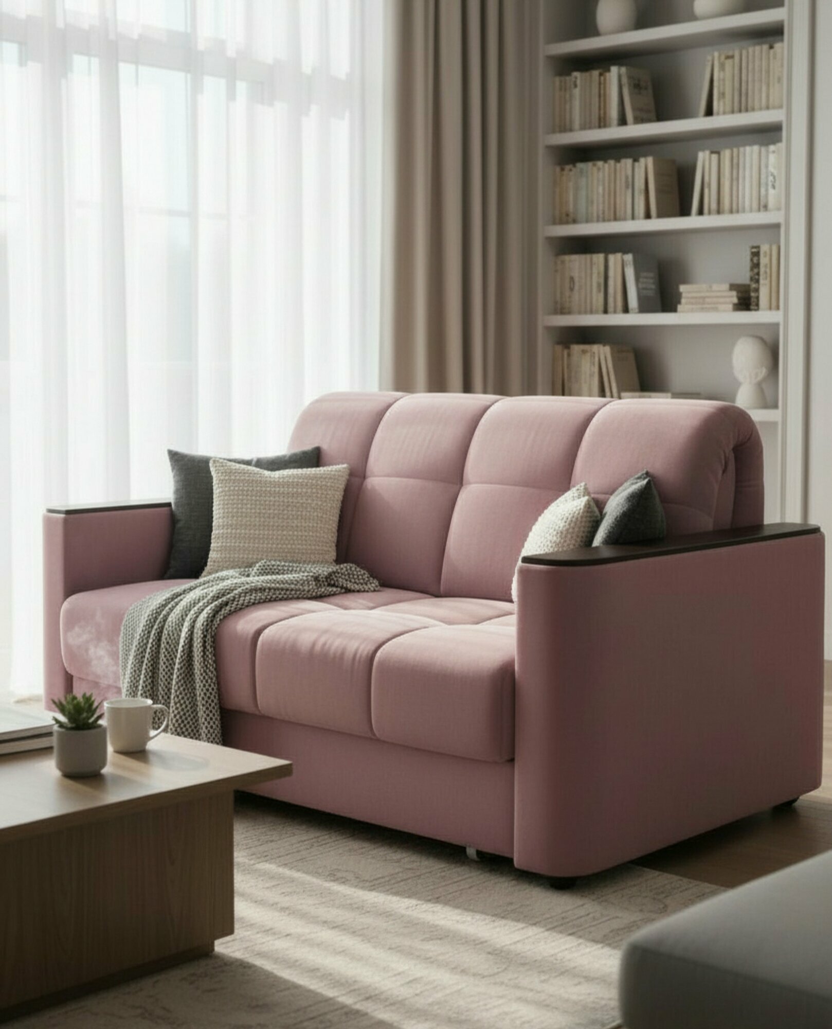 Диван Аккорд-1, диван аккордеон , на пружинном блоке, металлокаркас, ортопедический, для ежедневного сна