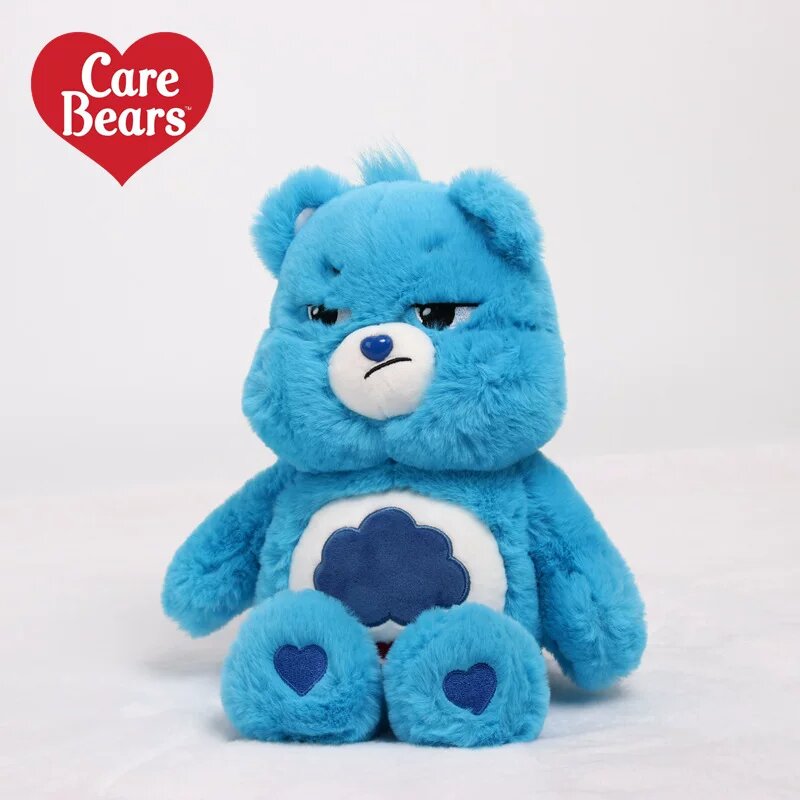 Мягкая игрушка-медвежонок Rainbow Bear, синий, 45-50 см, компактная для детей