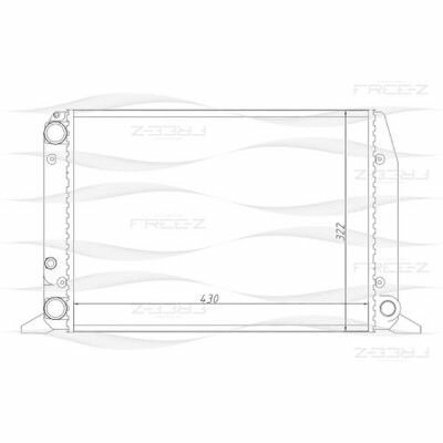 Радиатор охлаждения FREE-Z KK0113 AUDI 80 86->