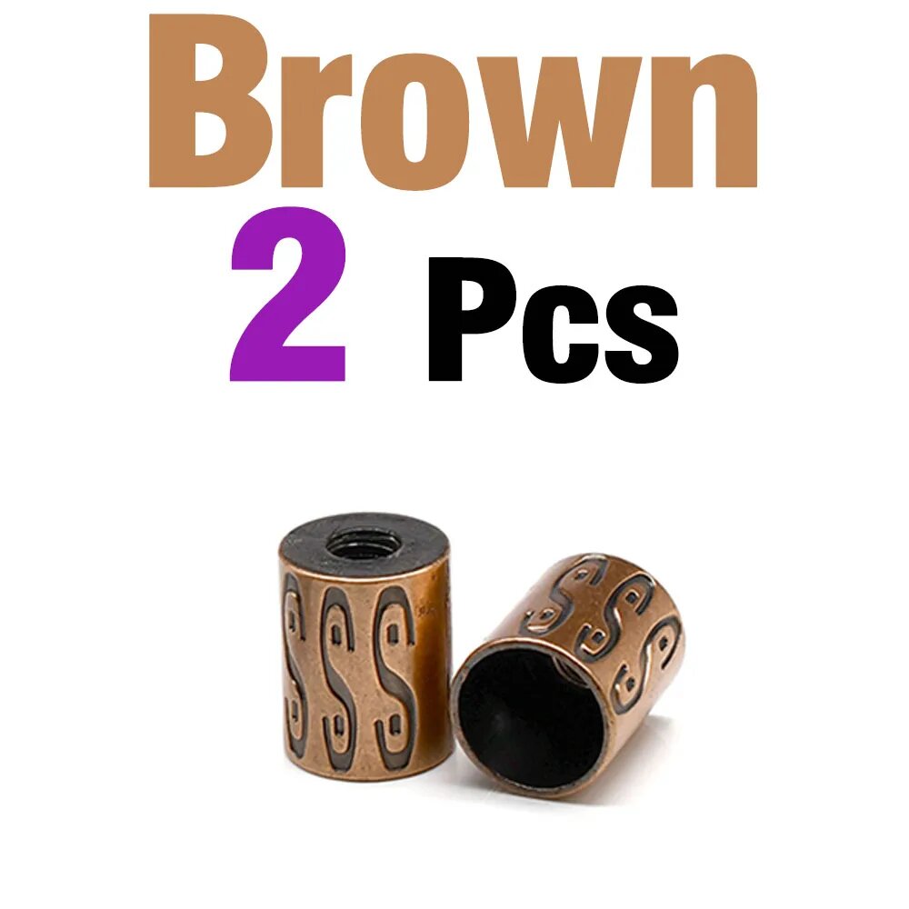 MNFT Алюминиевый разъем для удочки 2 шт. Коричневый, Коричневый