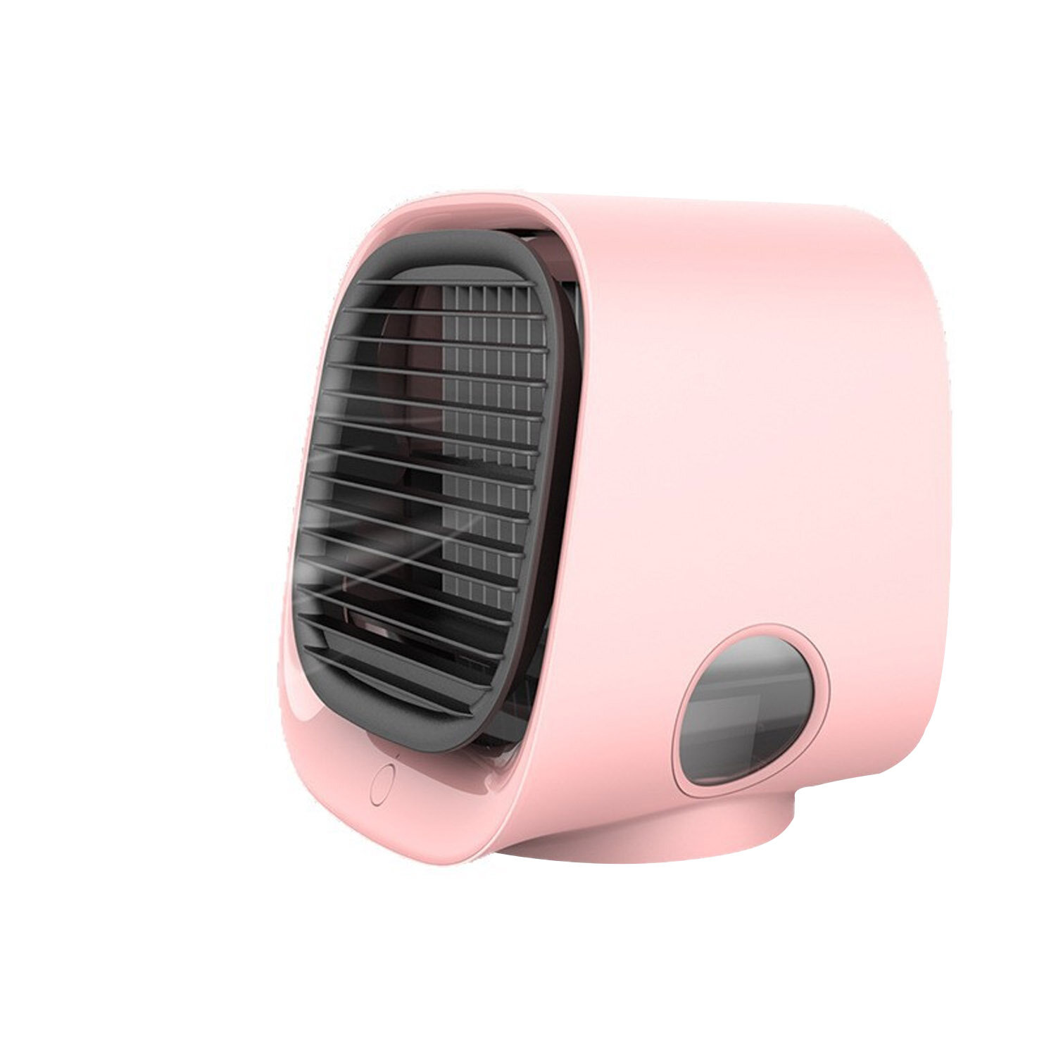 CoolFlow Mini AC 2025, Переносной воздушный охладитель с 3 скоростями, водяным баком 300мл и разноцветными ночными огнями для дома и офиса (Белый), 1 шт, материал ABS+электронные компоненты, размер 166*152*145мм, вес 1000г, среда спальня гостиная кухня