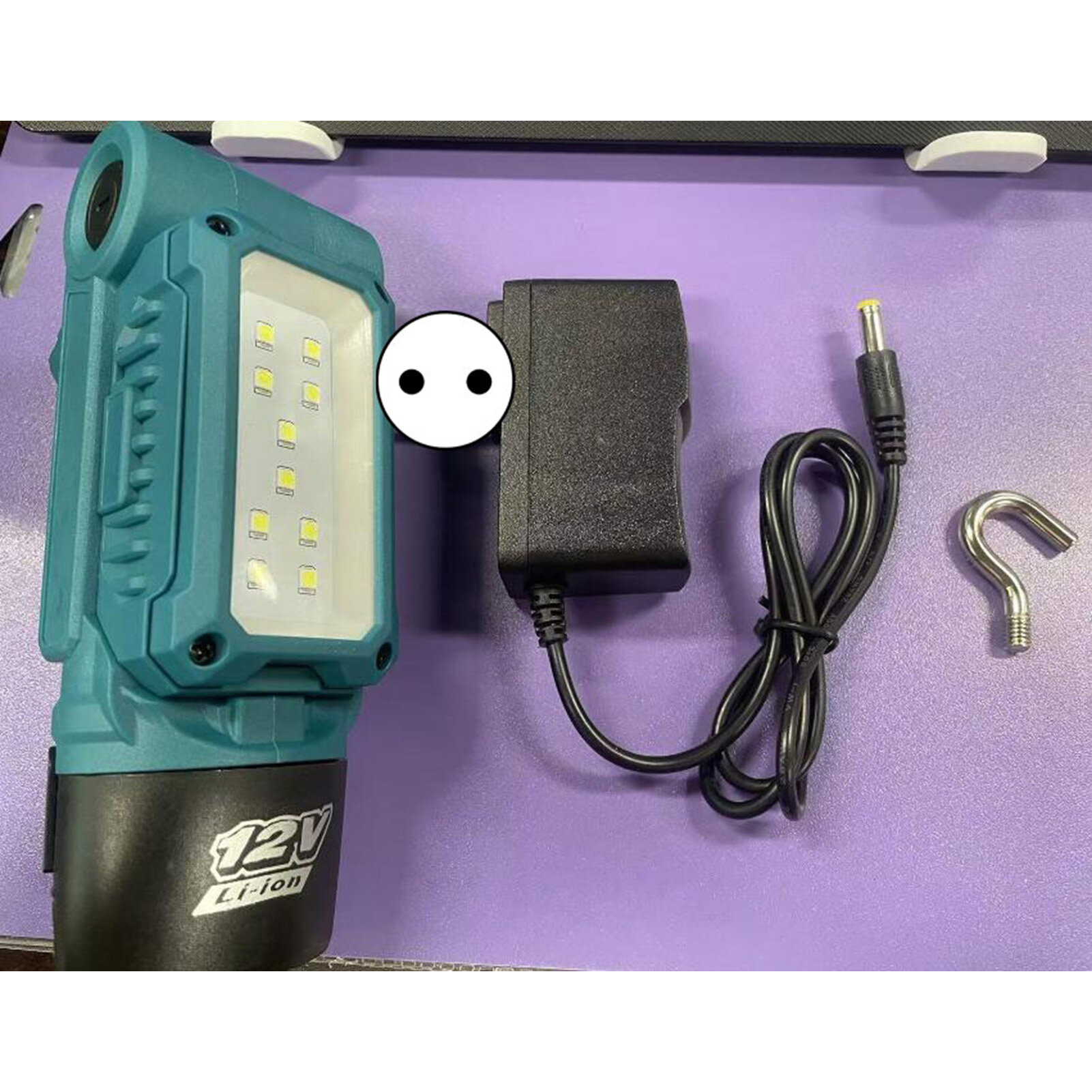 Складной светодиодный фонарь 12V MAX, 2 режима яркости, с магнитной задней частью, для авторемонта