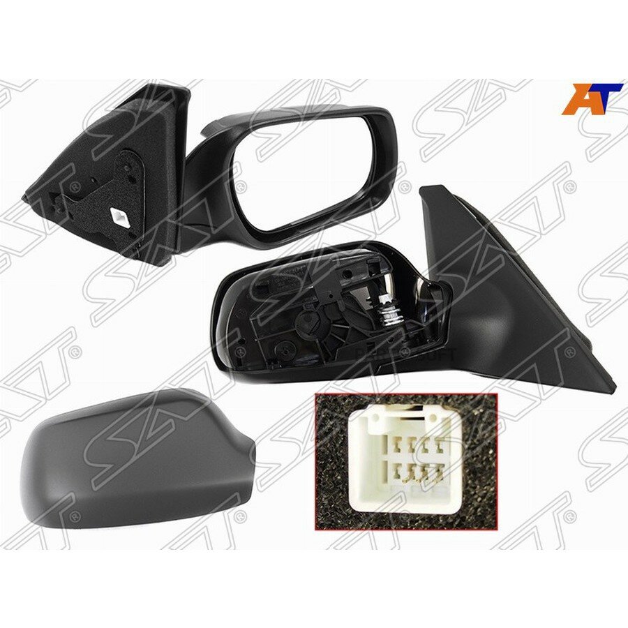 Зеркало Mazda 3 03-09 / Axela 03-09 (Справа/ Регулировка/ 3 контакта) от официального дистрибьютора, SAT, артикул STMZV79401