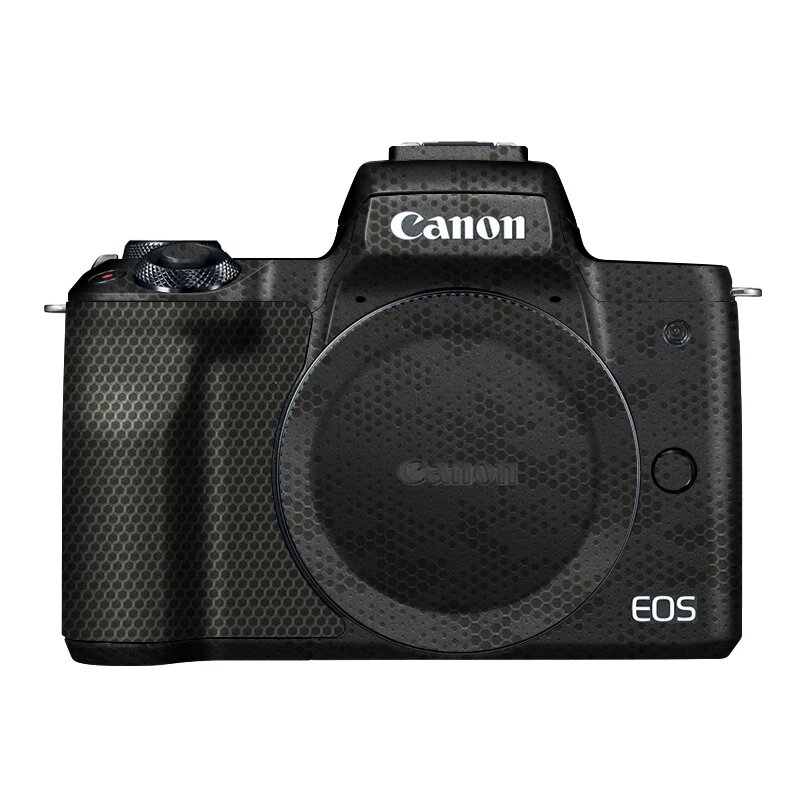 Черная пленка с узором змеиной чешуи для Canon EOS M50, матовая поверхность, 100% клейкая