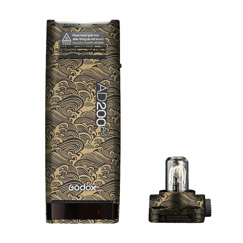 Godox AD200Pro Светодиодная вспышка в металлическом золотом цвете