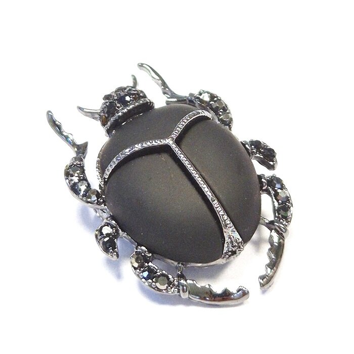Брошь, серебро, 925 проба, кристаллы Swarovski