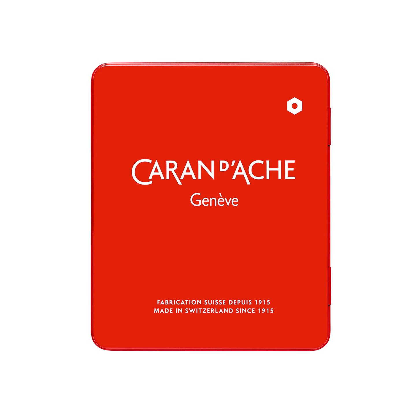 CARAN D'ACHE металлический кейс для 10 карандашей, пустой, размер 11x9x1 см, для художественных материалов, швейцарское