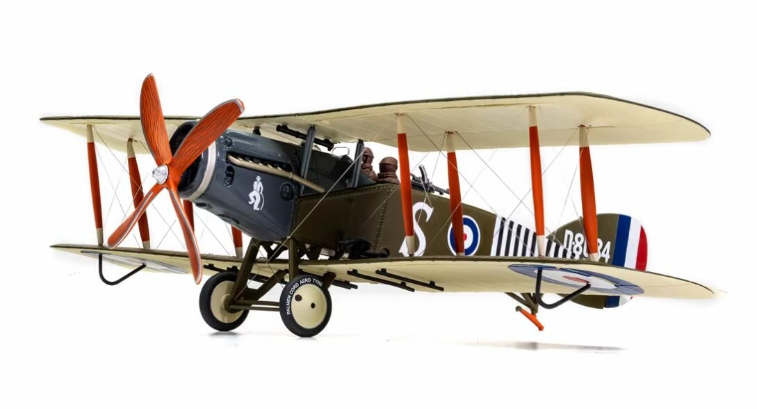 Corgi AA28802 1/48 Готовая модель истребителя Bristol F.2B Fighter, пилот Чарльз Чаплин, RAF