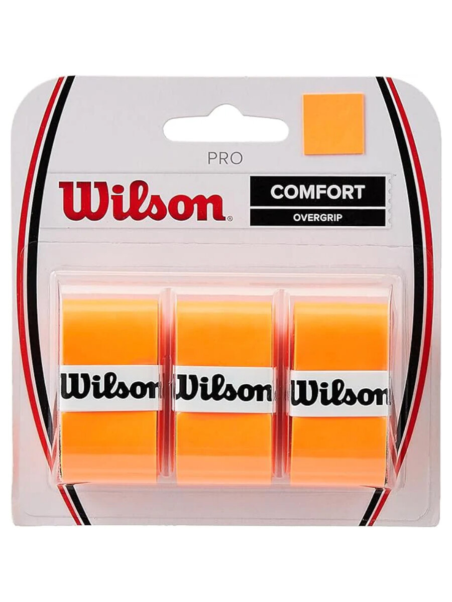 Обмотка для ручки ракетки Wilson Overgrip Pro Comfort x3, Orange