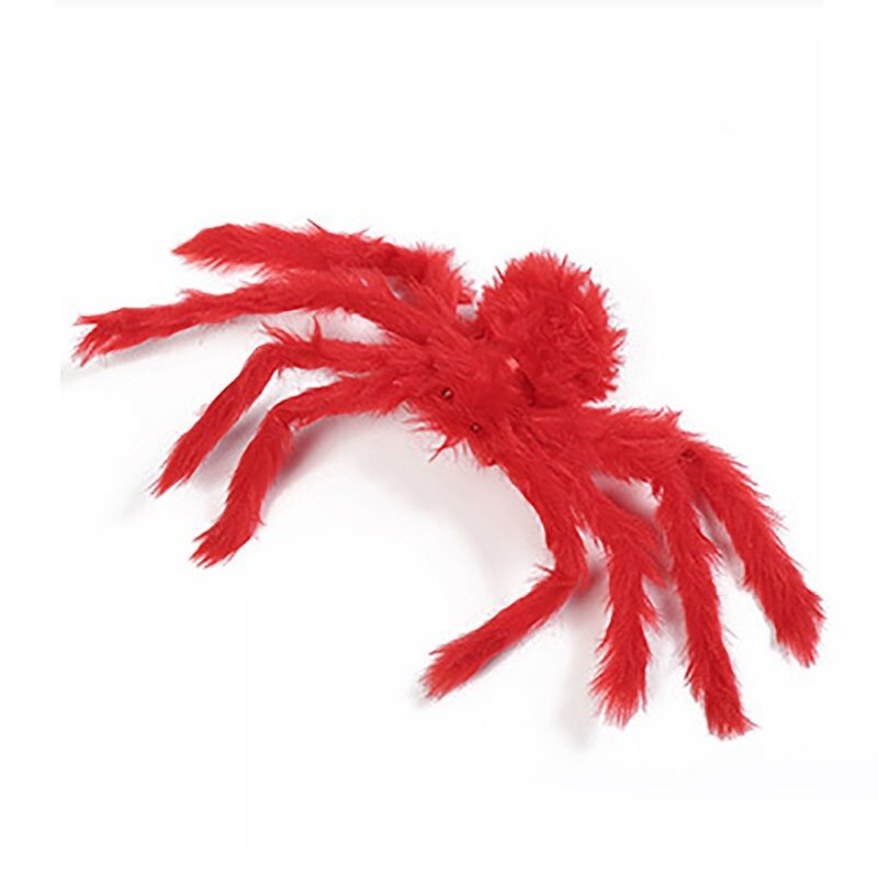 Декорация для хэллоуна striking colorful spider, red, 30 см