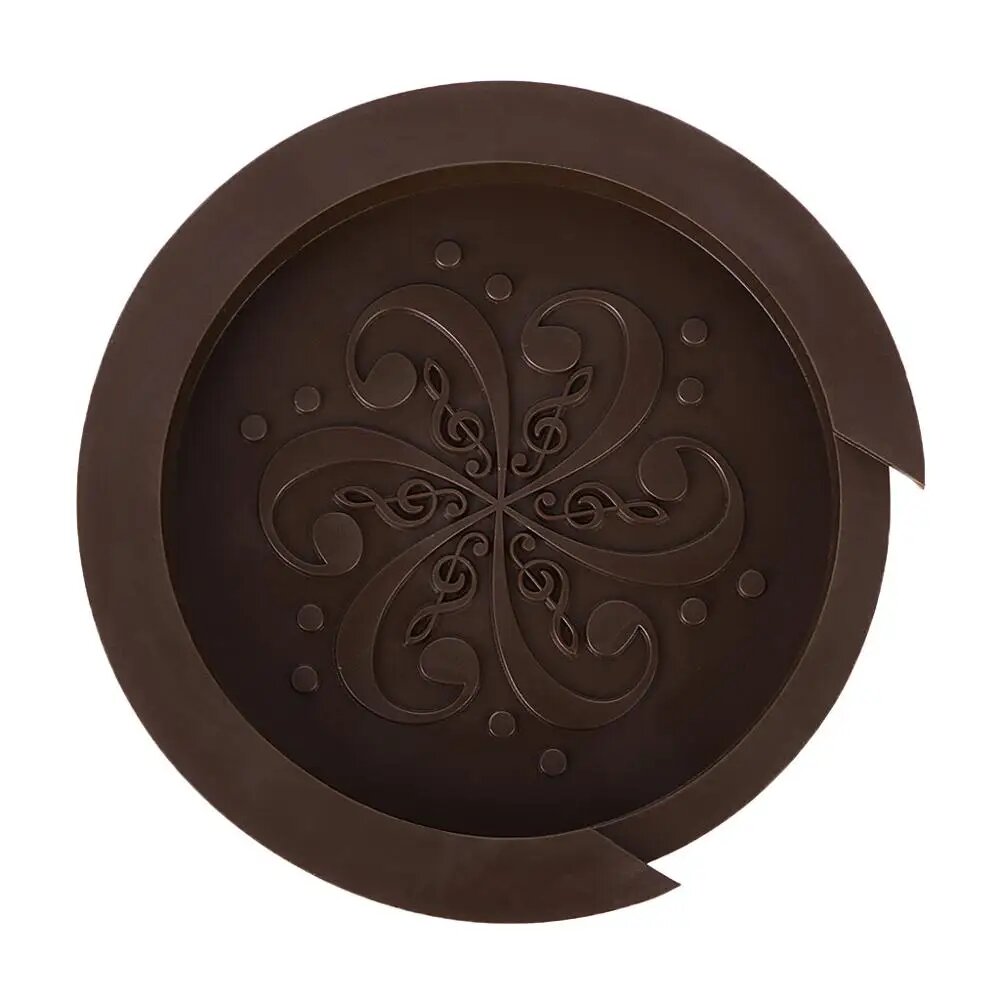 Силиконовая крышка для звукового отверстия гитары OOTDTY Coffee