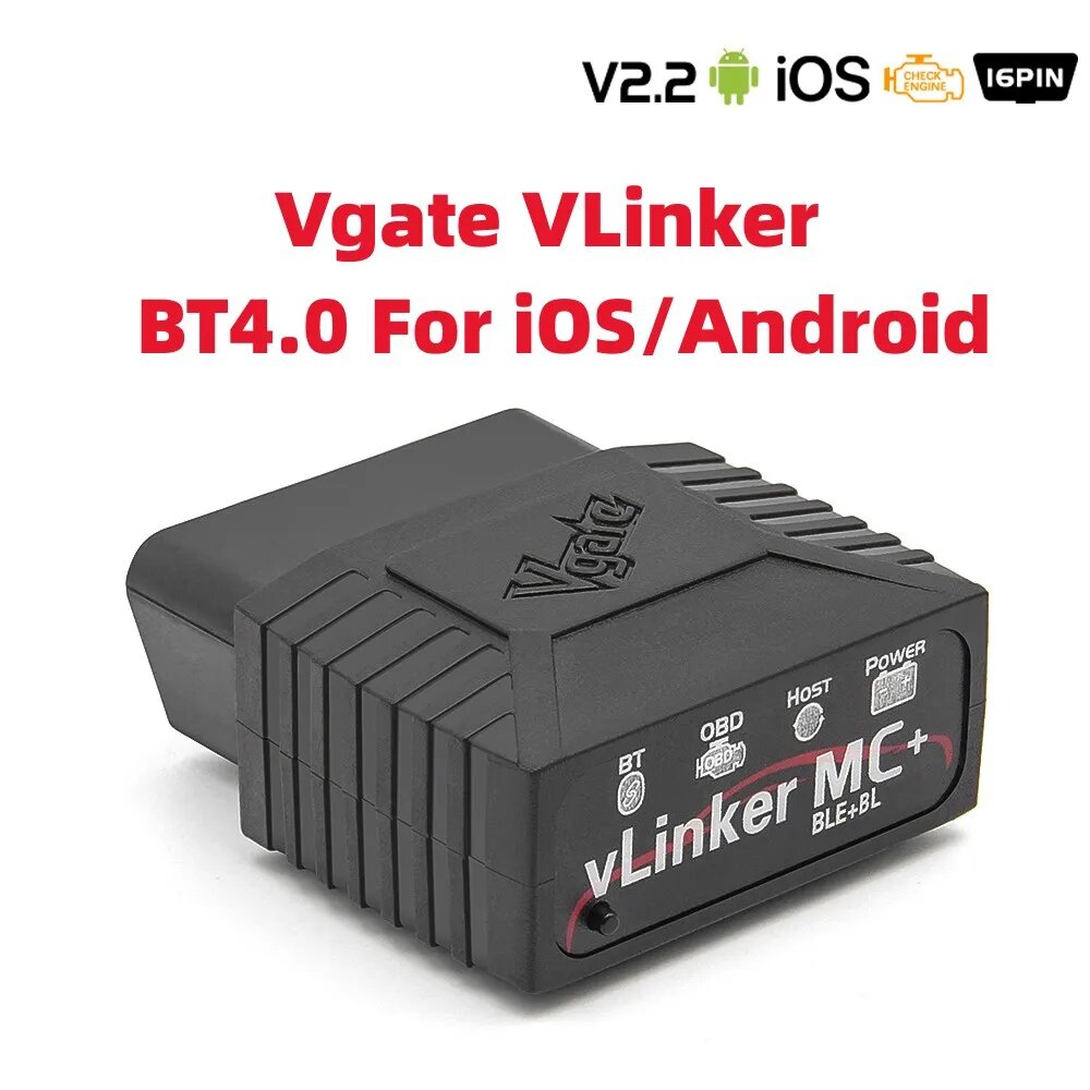 Vgate vLinker MC+ Bluetooth 4.0 OBD2 сканер для iOS/Android