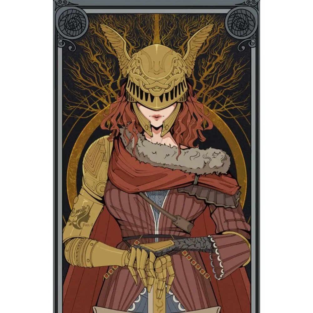 Алмазная Мозаика "Elden Ring Игра" 30х40 См Алмазная Вышивка / Картина Стразами Подарков / Украшения