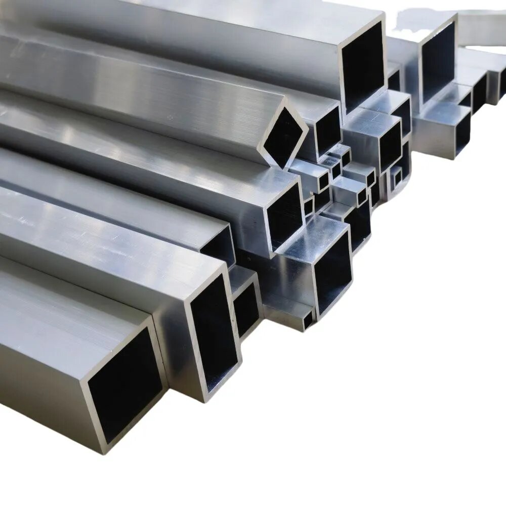 FUYI Квадрат алюминиевой трубы 6x6мм, ширина 6 мм, Высота 6 мм, толщина 1 мм, длина 300 мм, количество5 шт